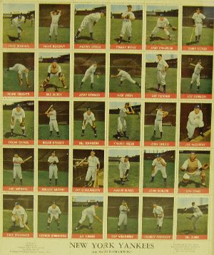 1943 World Champion New York Yankees Complete Set of Stamps. – Precious ...